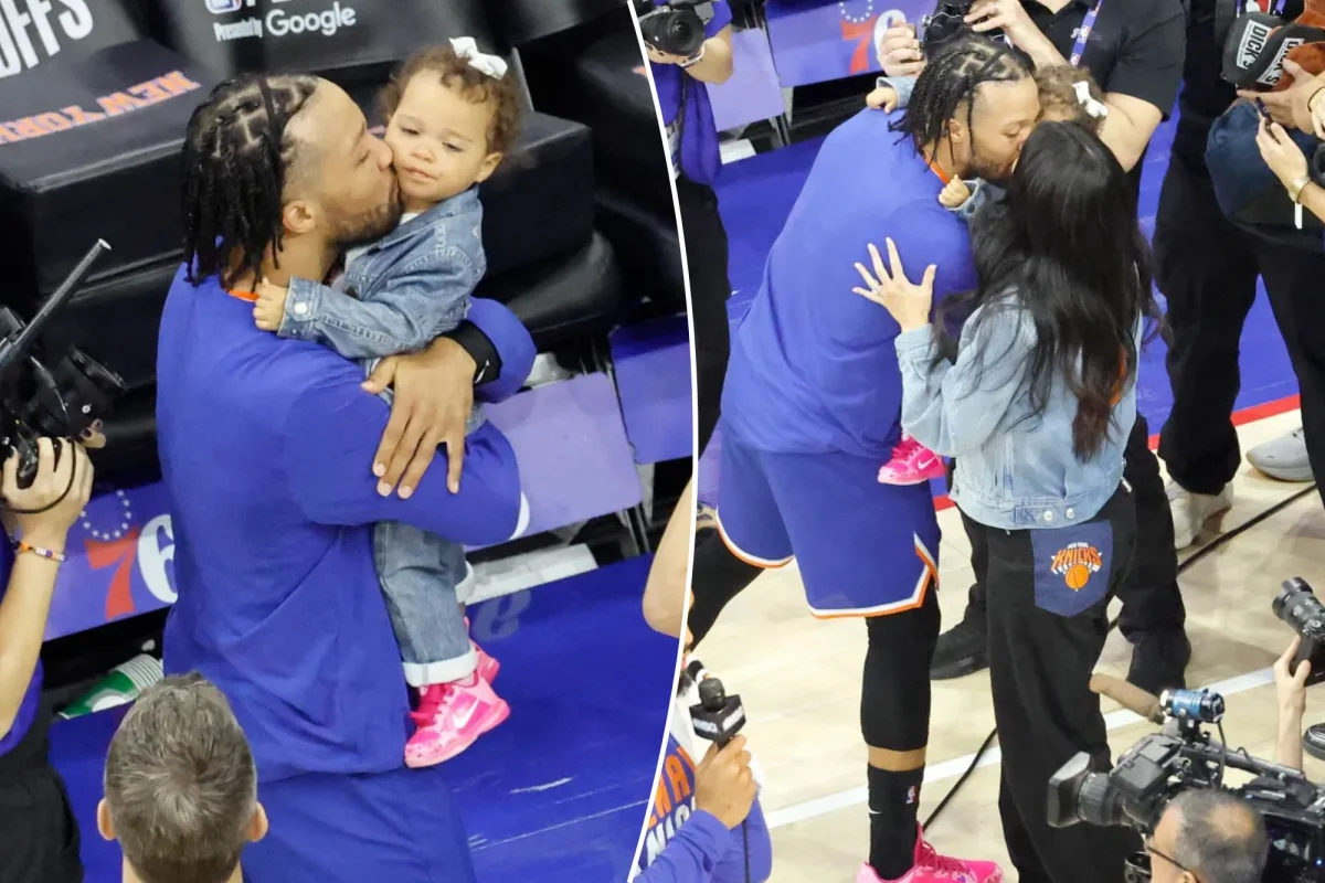 Jalen Brunson Wife, Daughter Join Knicks Star After Series-Clinching ...